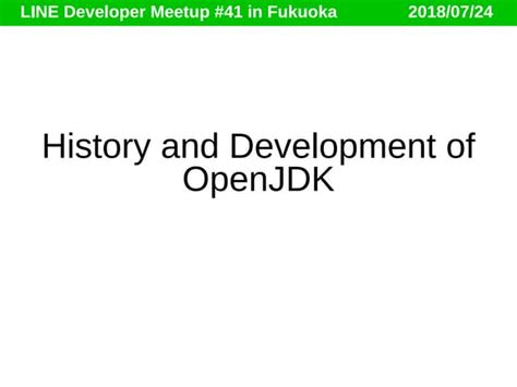 History And Development Of Openjdk Pdf Web Development Internet