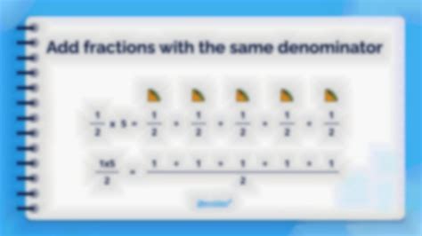 Multiplying Fractions By Whole Numbers Presentation