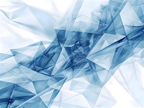 Premium Photo Blue Polygon Structure Abstract Ai Generated