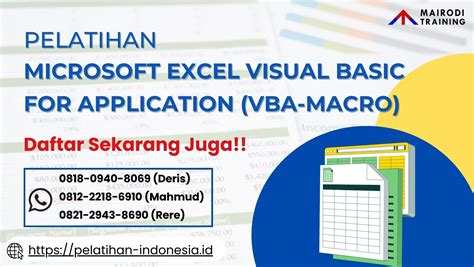 Training Vba Excel Website Pelatihan Indonesia