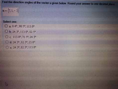solved find the direction angles of the vector u given