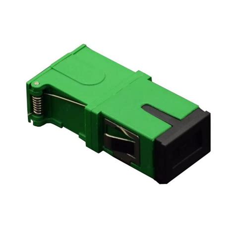 Simplex SC APC Fiber Optic Adapter Coupler With Side Shutter