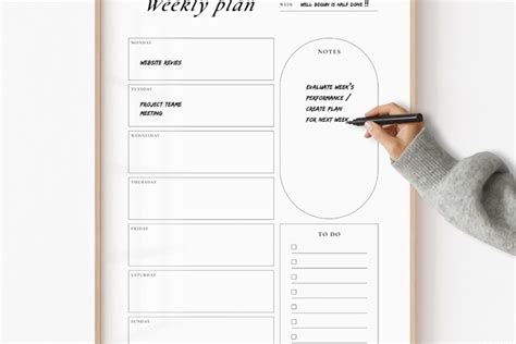 위드포스터 주간계획표 월중행사표 스케줄보드 위클리플래너 주간스케줄표 위시버킷