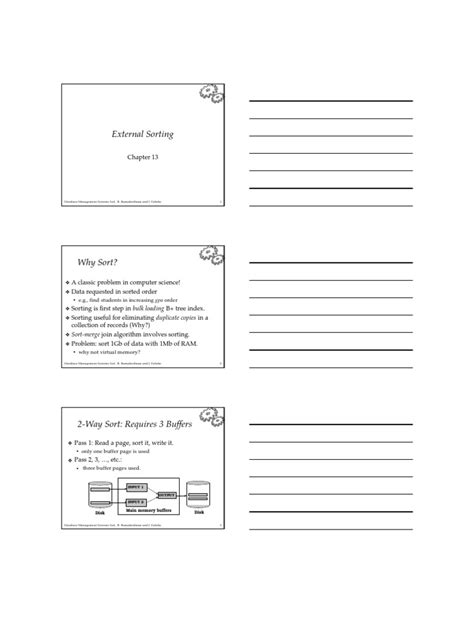External Sorting Sort Merge Join Algorithm Involves Sorting Pdf Database Index Areas Of