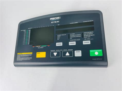Precor C764i Stepper Climber Console Overlay 33536 Kp118