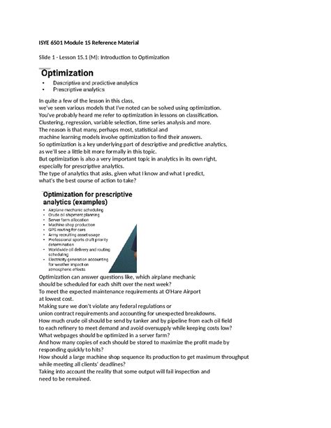Bundled Papers Multiple Versions For Georgia Institute Of Technology Isye 6501 Homeworks 1