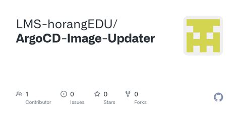 GitHub LMS HorangEDU ArgoCD Image Updater