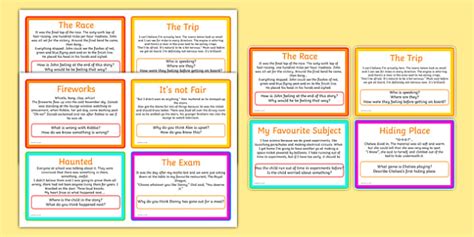 Ks2 Inference Questions Challenge Cards Primary Resource