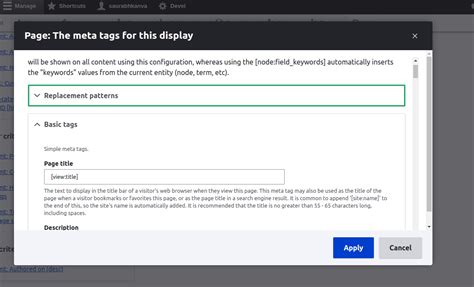 A Guide To Configure Metatag Module In Your Drupal Website To The New