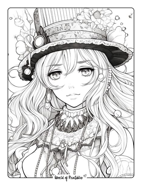 Anime Coloring Pages Printable King Printables
