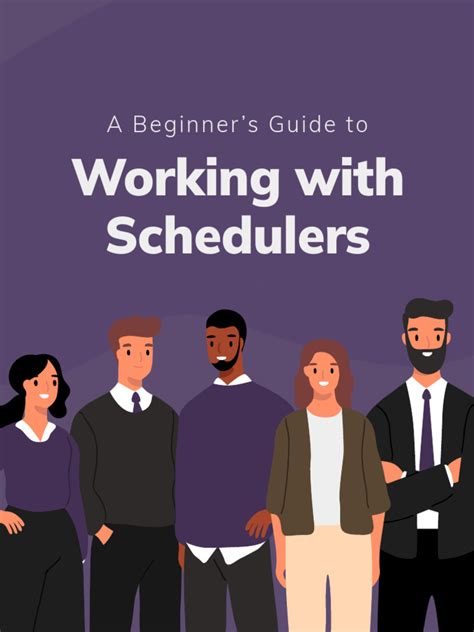 Beginners Guide To Working With Schedulers Pdf Project Management