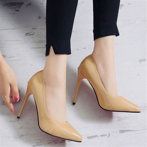 225 270mm 에라디 11cm 에나멜 스틸레토 킬힐 8color
