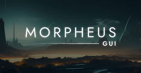 morpheus gui ui futuristic game menu sources 2d gui unity