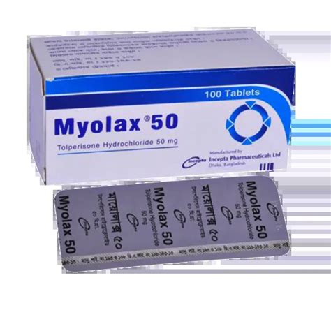 Myolax 50 Mg Tablet Incepta Pharma Ltd Online Pharmacy Osudpotro