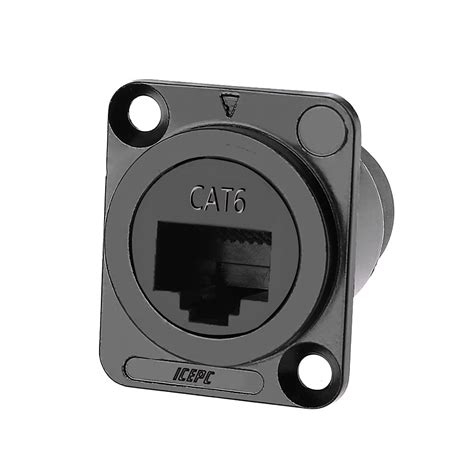 Buy Icepc Rj45 Cat6 Socket D Type Module Shielded Industrial Panel