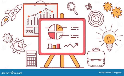Market Diagrams Graphic Information Visualization And Analysis Statistical Indicators And Data