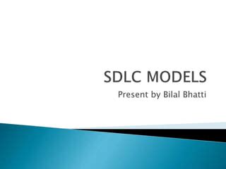 SDLC Models In Software Engineering PPT