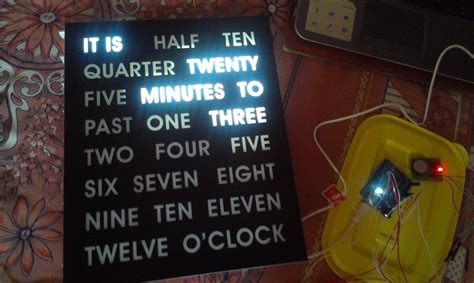 Simple Word Clock Arduino 6 Steps With Pictures Instructables