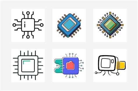 Premium Vector Computer Chip Vector Illustration For Technology