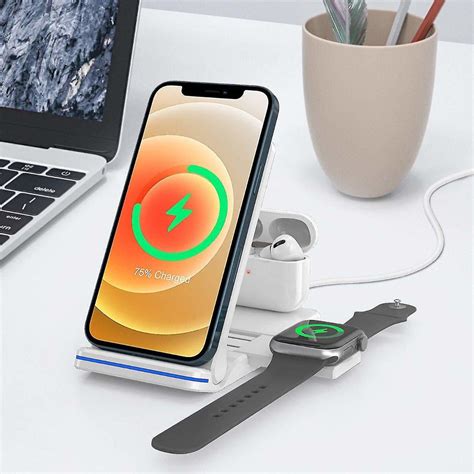 Беспроводная Зарядная Станция, Совместимая с Apple Watch Series Se 6 5 ...