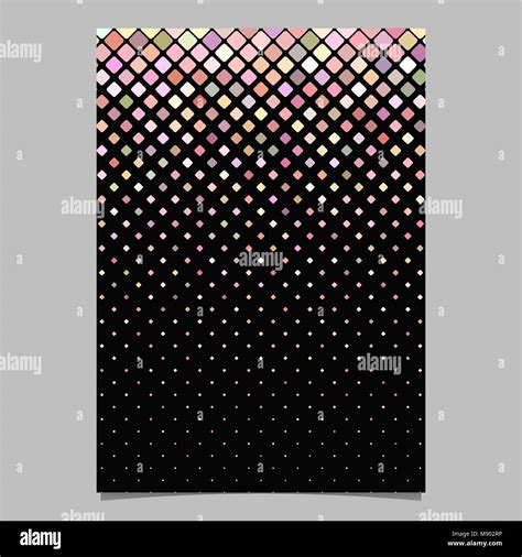 Geometrical Pattern Flyer Template Vector Mosaic Tile Cover Background Stock Vector Image