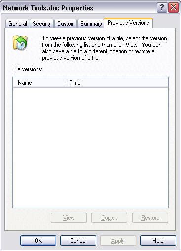 restoring deleted or previous version files with shadow copy king