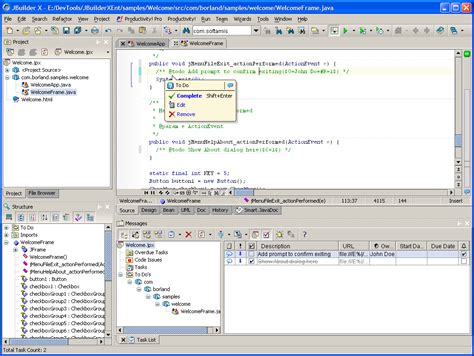 File Extension JPX JBuilder Project File