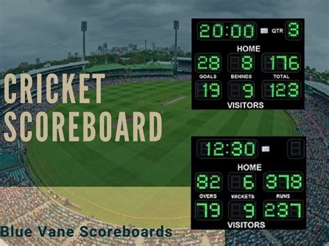 Extensive Design Cricket Scoreboard At Blue Vane Artofit
