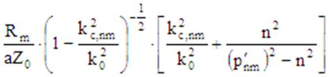 Properties Of Circular Waveguide Modes Formulas RF Cafe