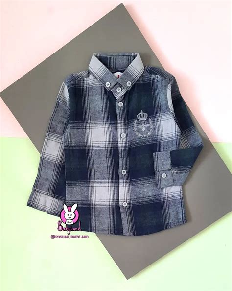 پیراهن پسرانه یقه دار پوشاک بیبی لند