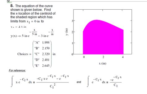 Solved The Equation Of The Curve Shown Is Given Below Chegg