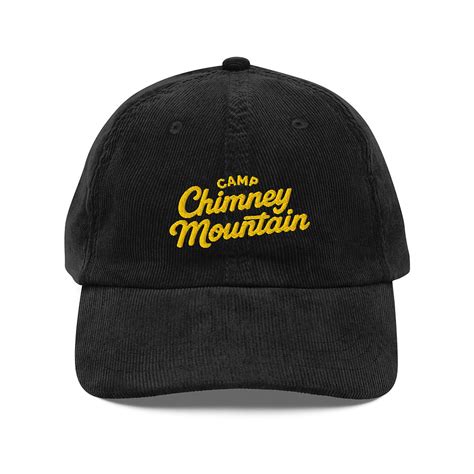 Vintage Corduroy Cap Cabins Chimney Mtn