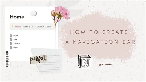Notion How To Create A Navigation Bar Youtube