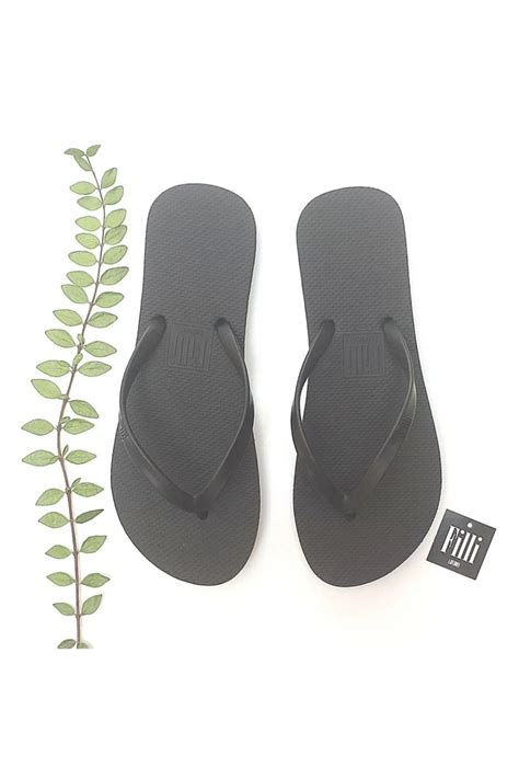 Filli London Naked Flip Flops Black Cozystep Comfortable Slippers Sandals Flip Flops For
