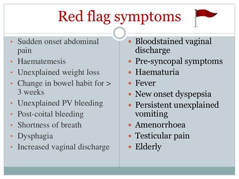 Emergency Red Flags