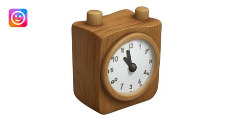 3d Toon Wooden Timer Emoji Ai Emoji Generator
