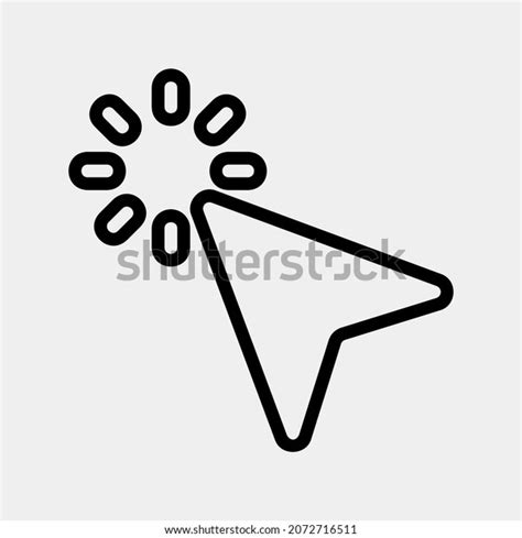 Loading Cursor Icon Vector Illustration Line Stock Vector Royalty Free Shutterstock