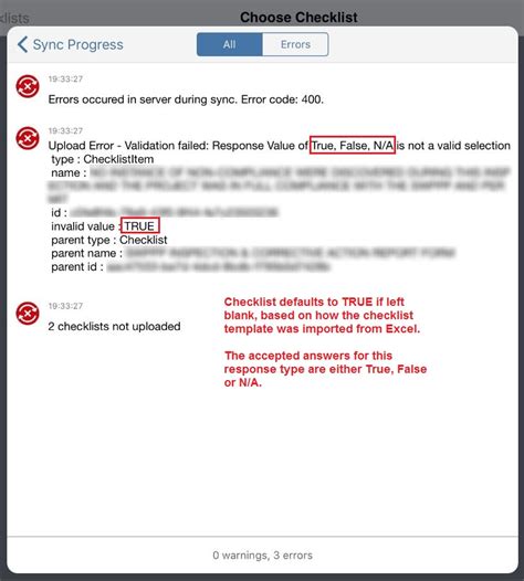 Errors Occurred In Server During Sync Error Code 400 Error When