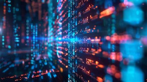 cybersecurity concept with hacking data flow and network security in realistic digital