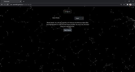 GitHub Samin Tic Tac Toe AI A Web Based Tic Tac Toe Game That Connects To A Backend Server