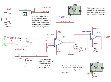 Biomedical Application Multisim Simulation With An Ecg Amplifier
