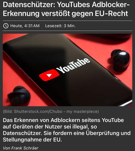 Translation Youtube‘s Adblock Detection Is Against Eu Laws Ryoutube