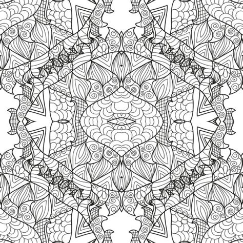 Vector Seamless Monochrome Pattern — Stock Vector © Helenakrivoruchko