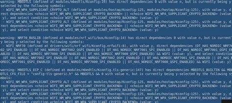 Wifi Shell Sample Failing Due To Kconfig Errors For Nrf Dk Nrf Ek Nordic Q A Nordic