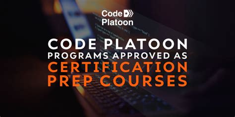Code Platoon Programs Approved As Certification Prep Courses Code Platoon