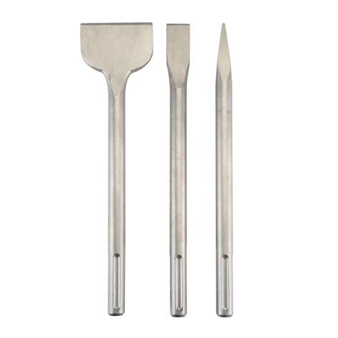 12 In Sds Max Type Masonry Chisel Bit Set 3 Pc