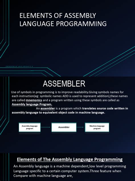 elements of assembly language programming pdf assembly language