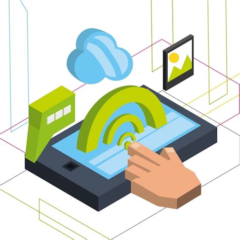 Premium Vector Isometric Smartphone With Apps Options