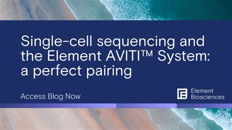 Single Cell Sequencing And The Element Aviti Element Biosciences