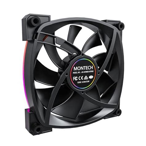 Montech AX PWM Black Vs Thermaltake CT ARGB White Case Fan